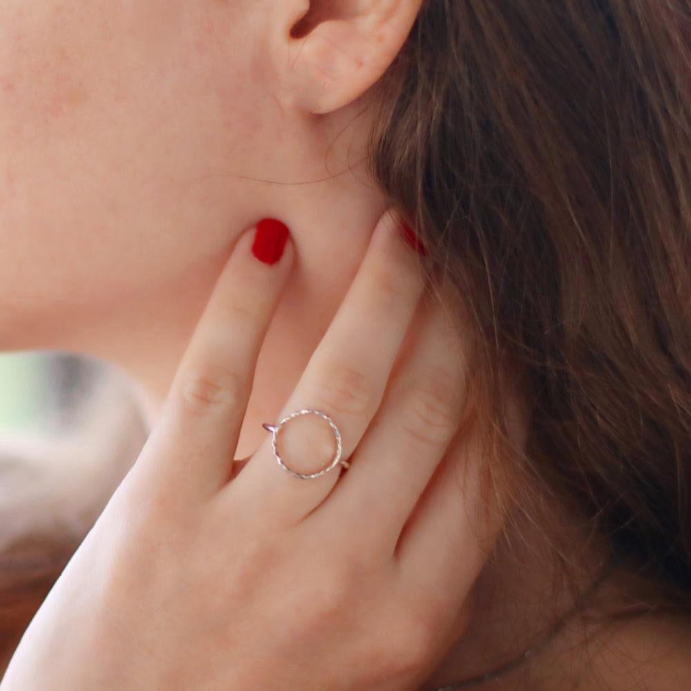 OPEN CIRCLE RING | Minimalist Everyday Jewelry | Grace & Gift