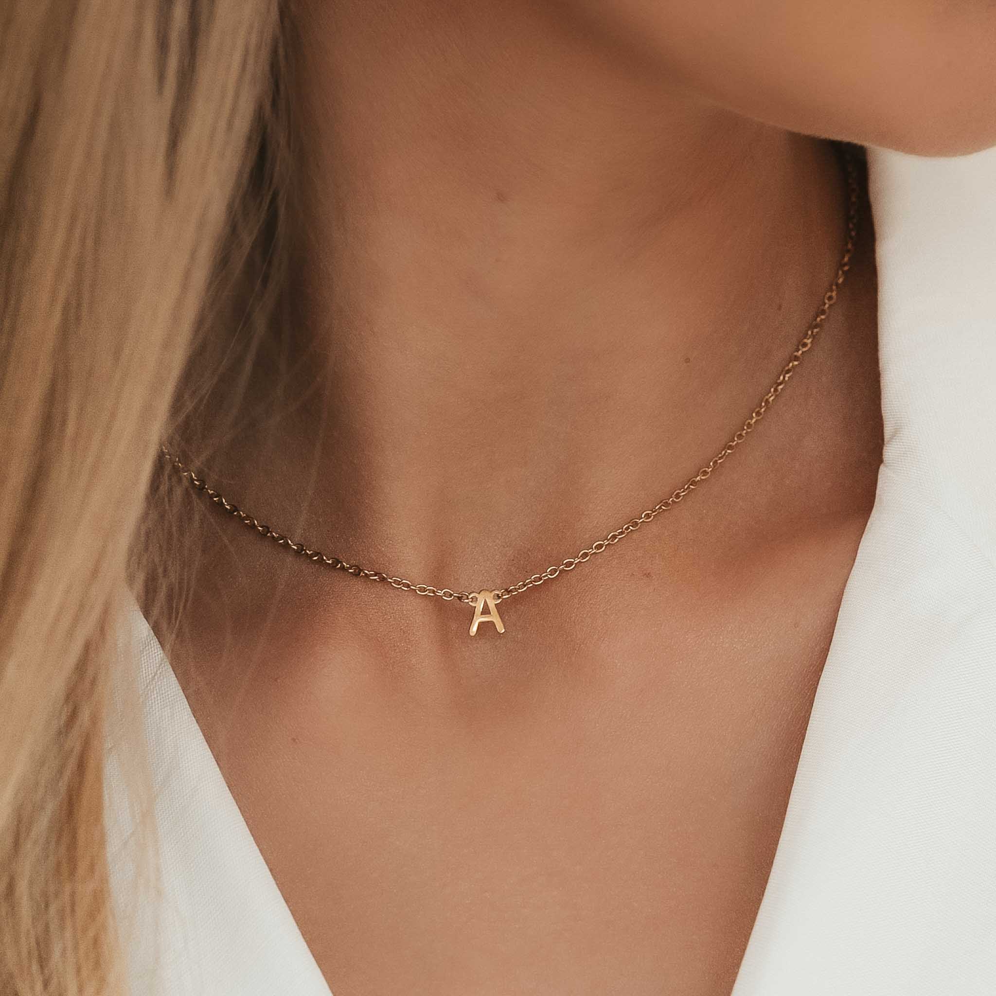 PERSONALIZED INITIAL NECKLACE | Minimalist Everyday Jewelry
