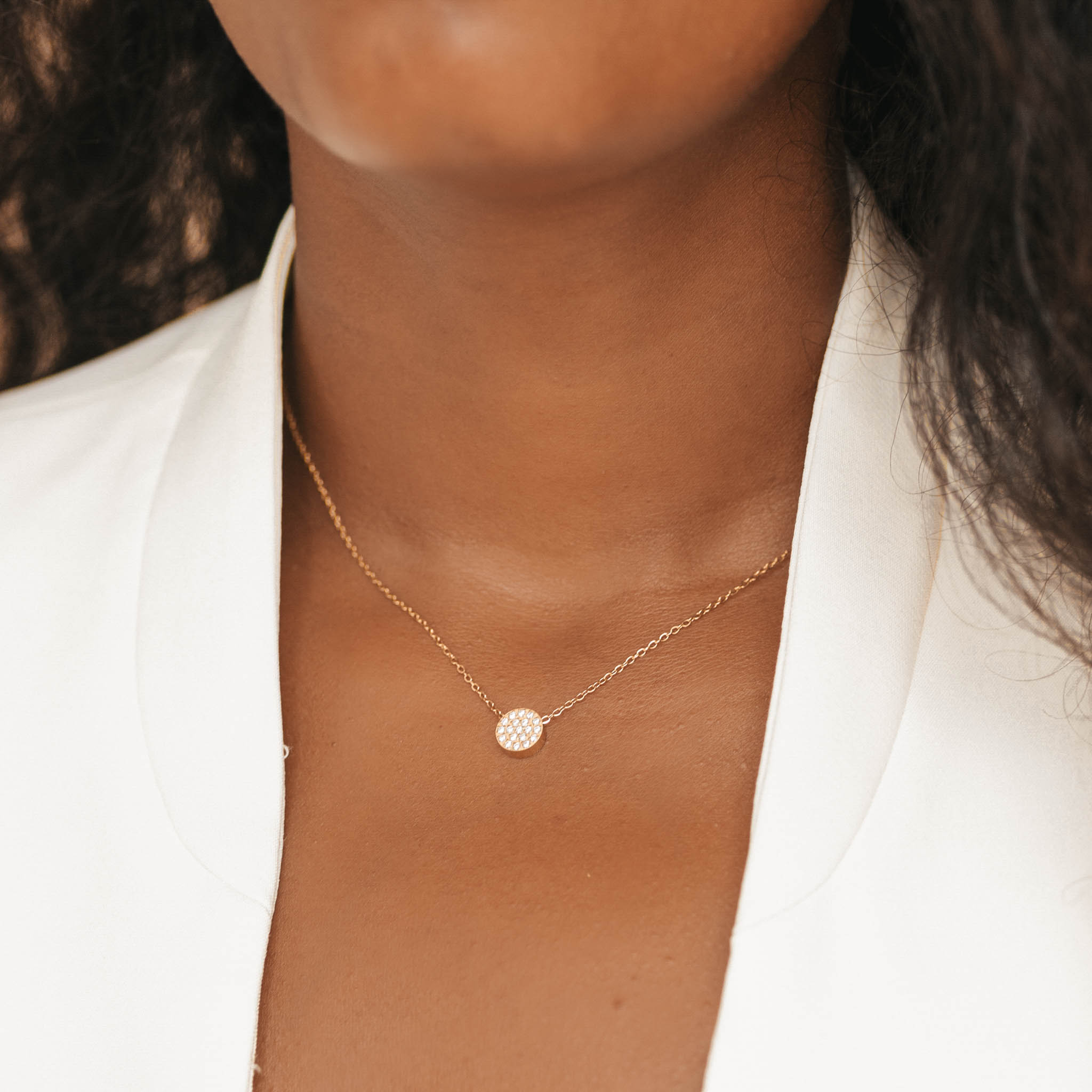 SPARKLING CHARM ICE NECKLACE | Minimalist Everyday Jewelry